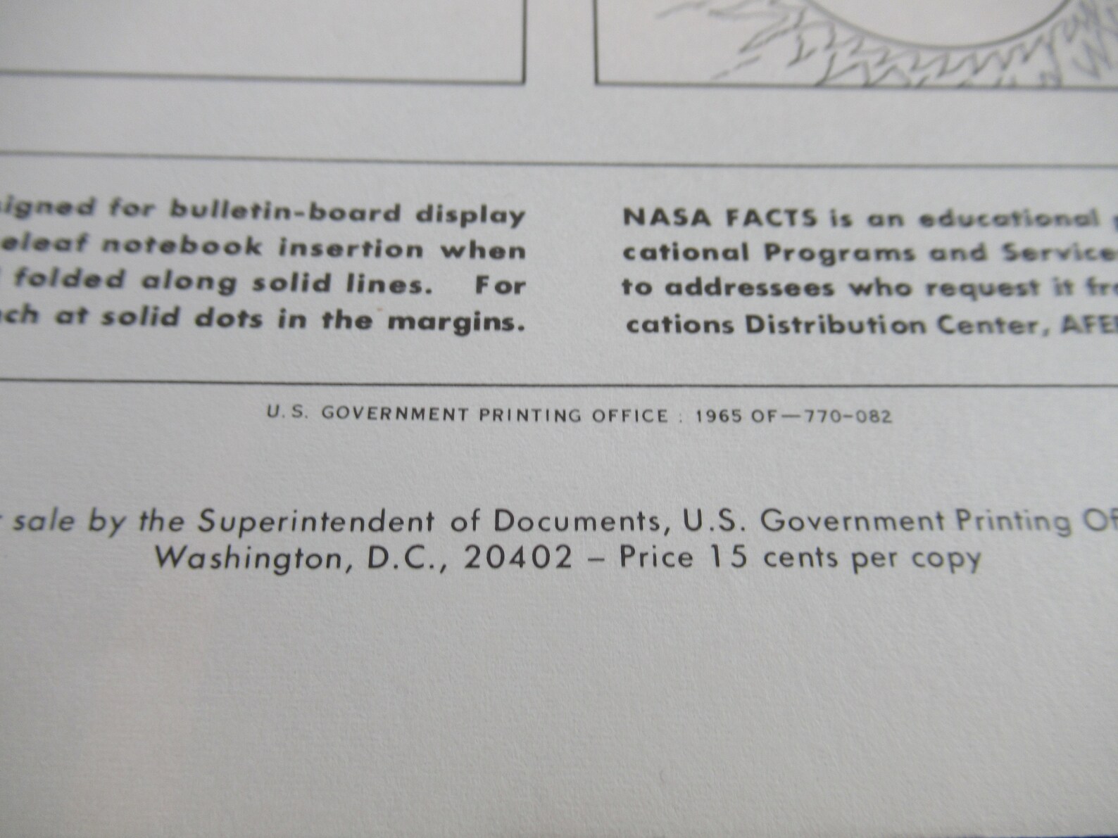 NASA Facts Orbiting Geophysical Observatory Poster/brochure, 1965 ...