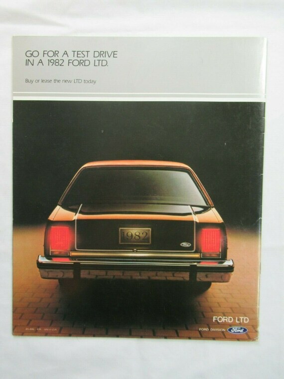 Memorabilia Collectibles Art & Collectibles 1982 Ford Cars Brochure ...