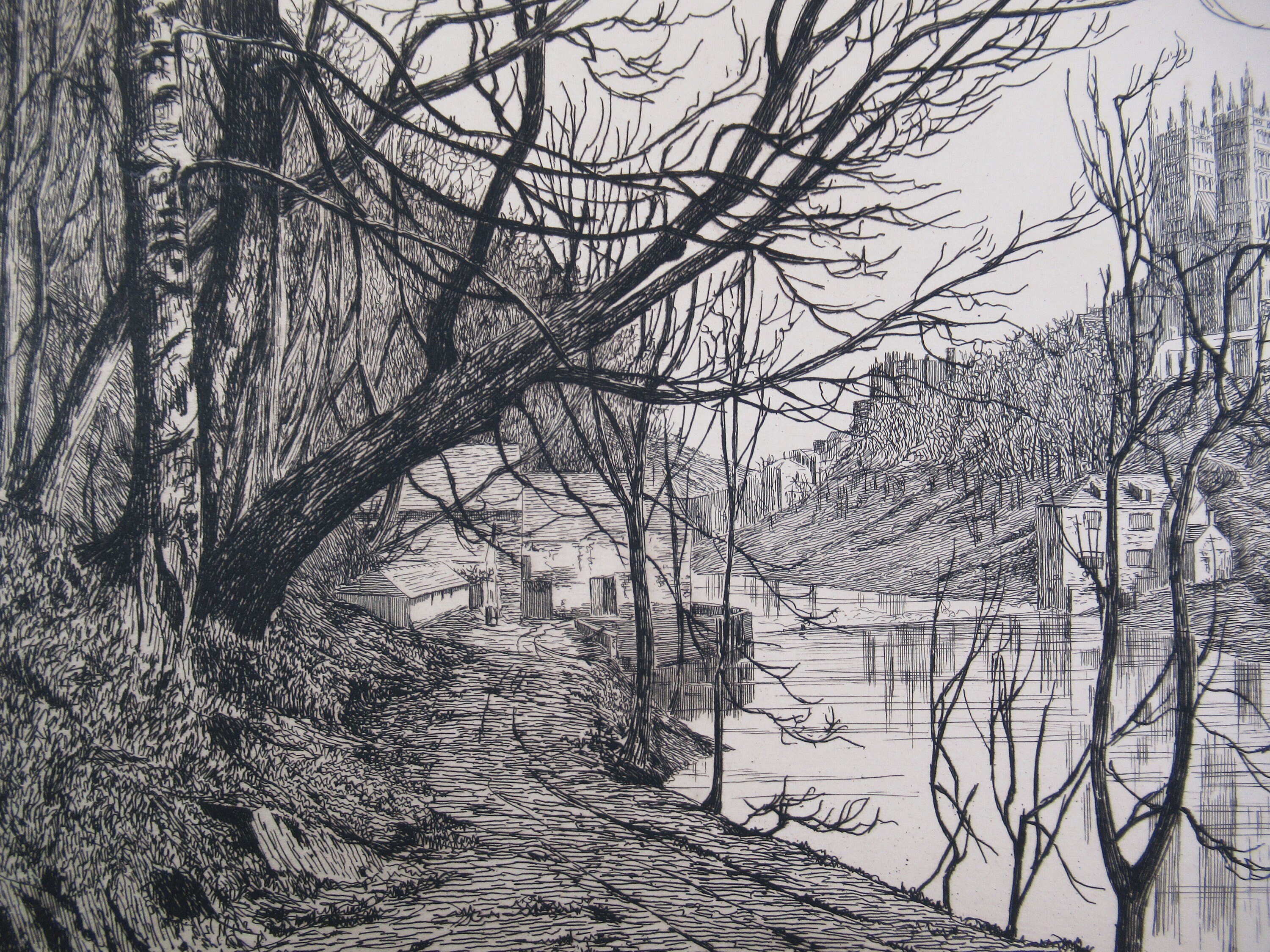 Edwin Edwards Durham England Original Etching Pencil Signed - Etsy