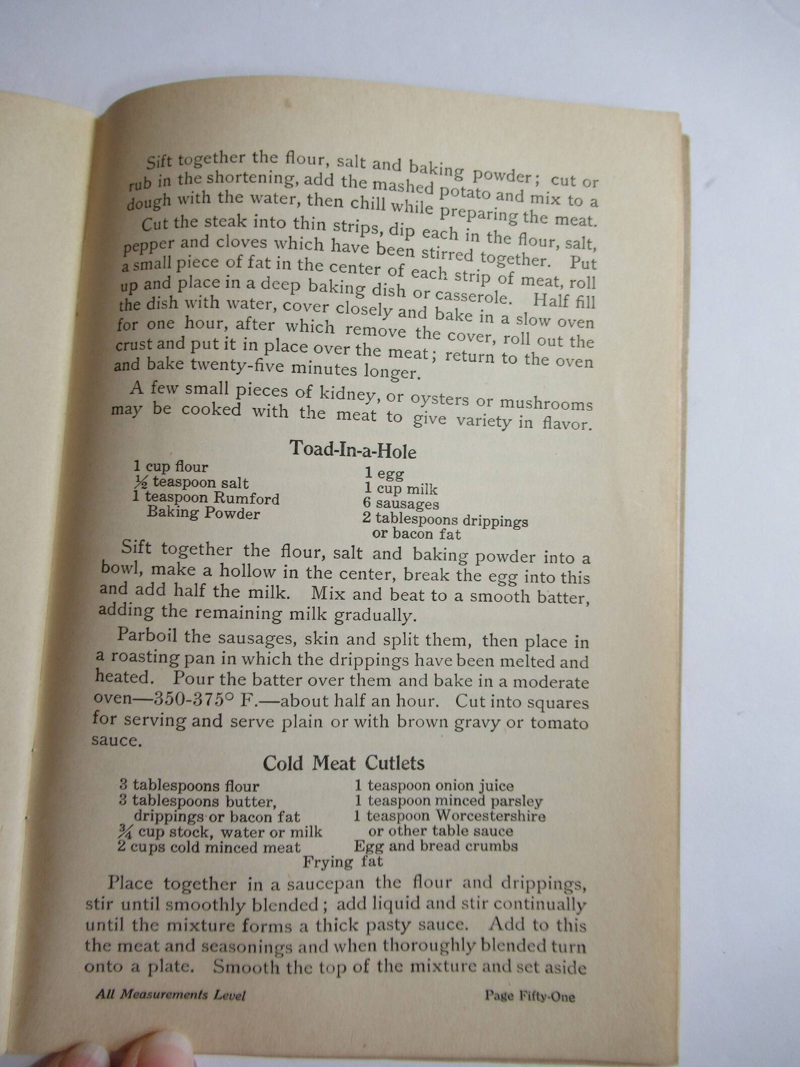 Vintage Rumford Baking Powder Common Sense Cookbook Booklet by Lily ...