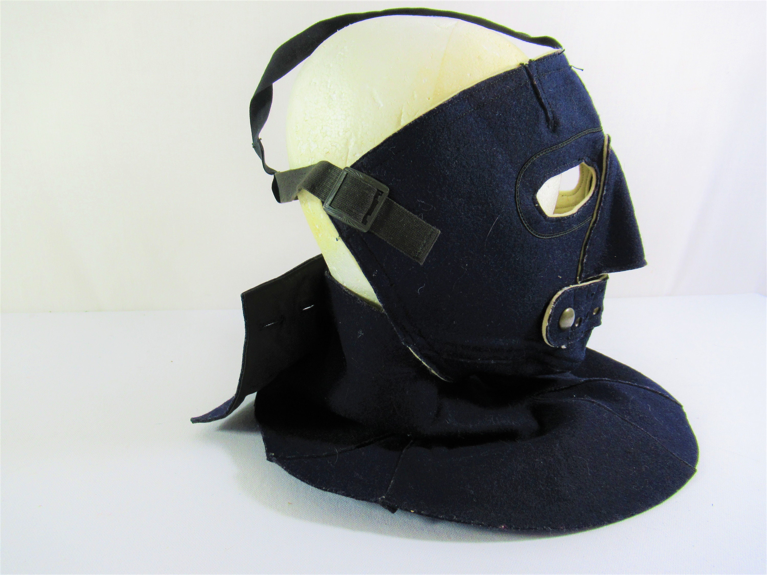 Vintage 1940s British Ski Mask, Navy Blue, Wool - Etsy