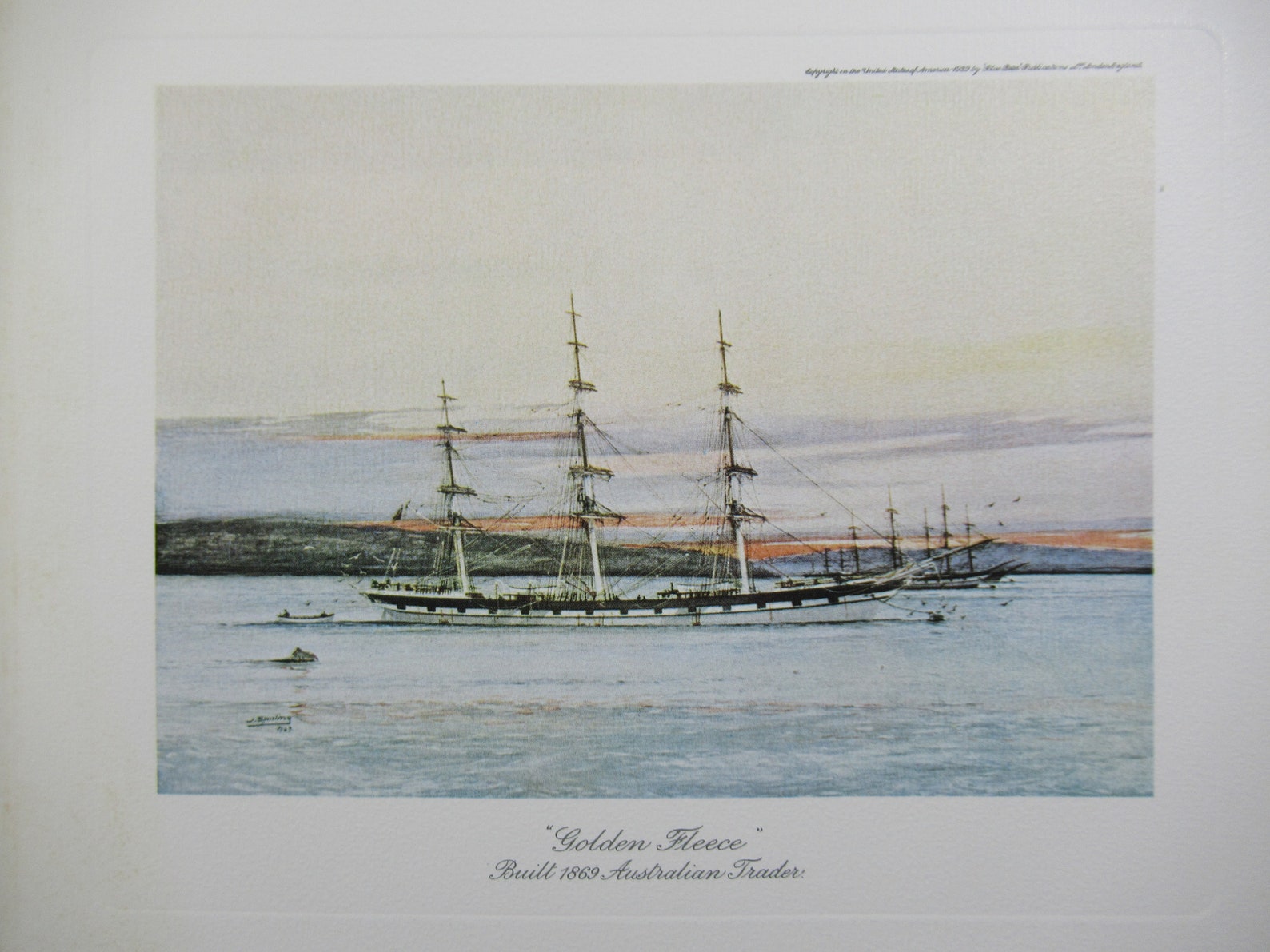 Jack Spurling Golden Fleece Australian Trader Ship Art Print - Etsy