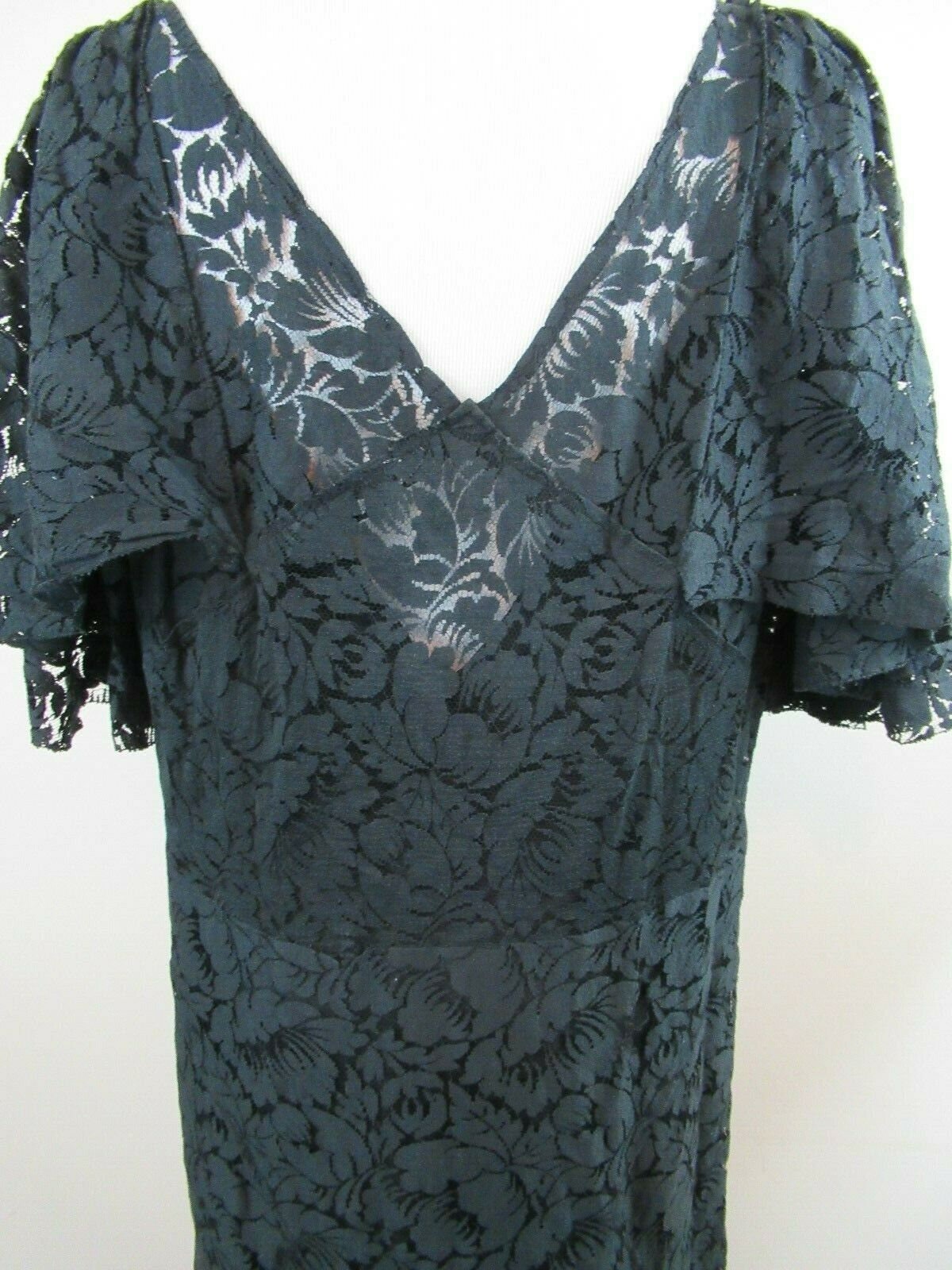 Edwardian Drop Waist Dress, 1920s, Black Lace, Antique, Flapper - Etsy