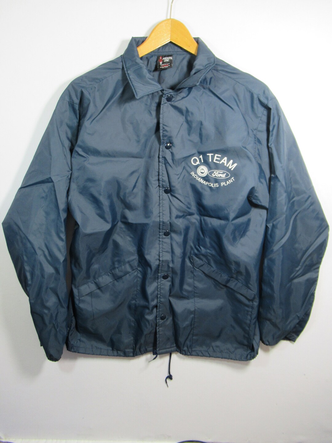 Vintage Ford UAW Jacket, Men's L, Navy Blue, Q1 Team, Indianapolis ...