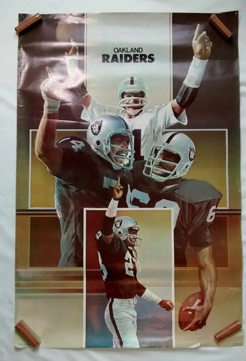 Vintage Original 1978 Oakland Raiders NFL Football Poster - Etsy