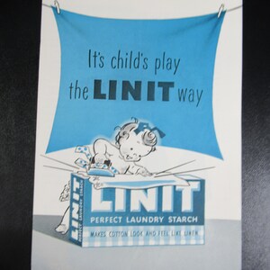 Vintage 1940s Linit Perfect Laundry Starch Advertising Brochure - Etsy
