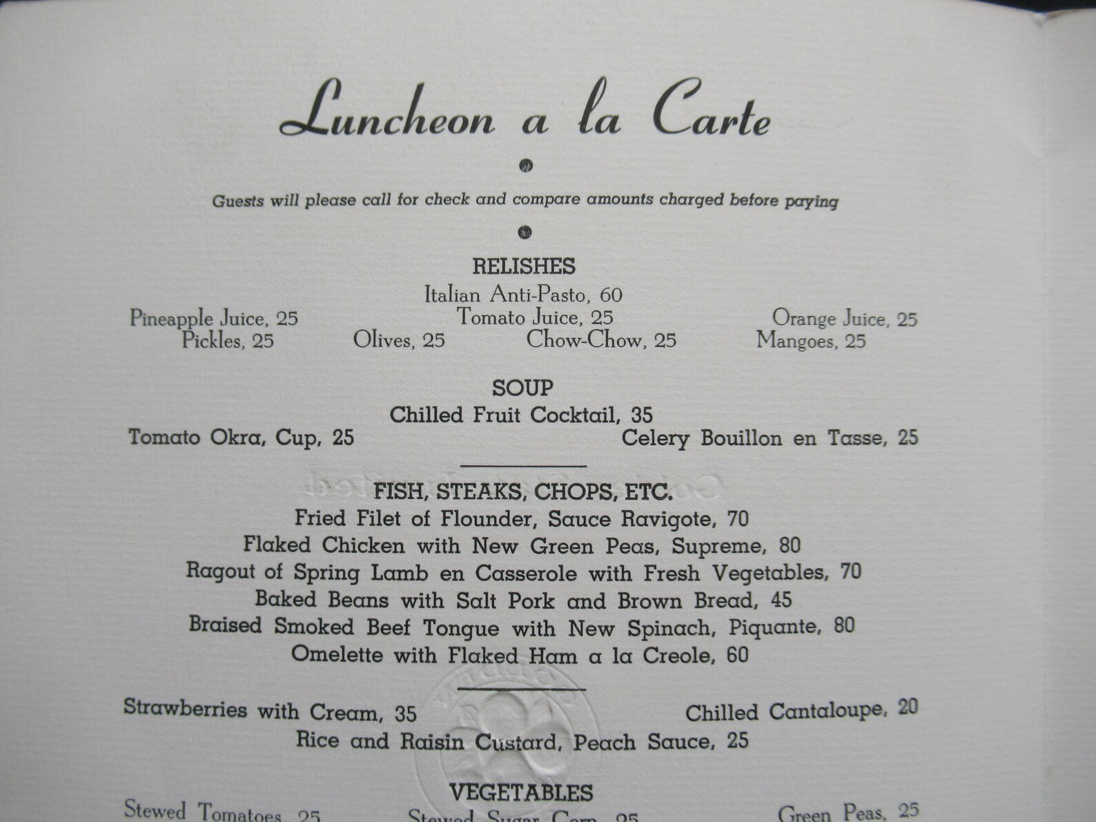 1930s Golden State Limited Railway Menu, Signed, Vintage, Train ...