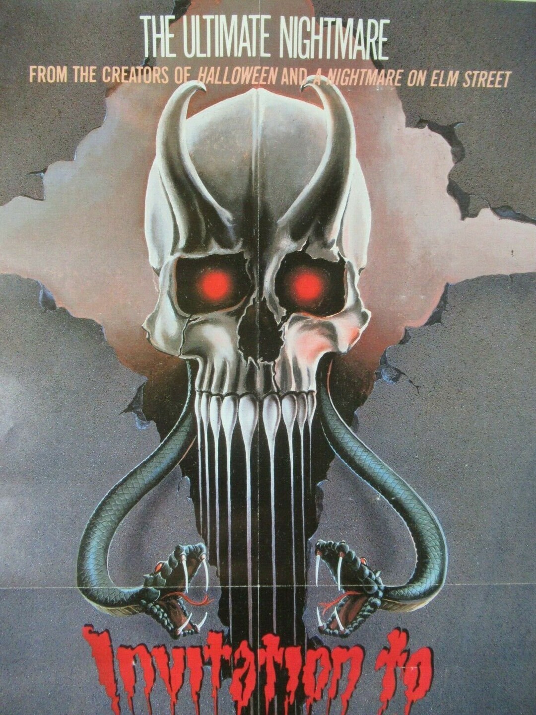 1980s Invitation to Hell Horror Movie Poster, Vintage, Robert Urich ...