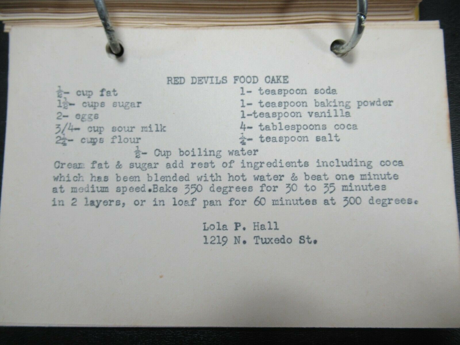 Vintage 1950s Typed Recipe Collection 75 Recipes Order of - Etsy