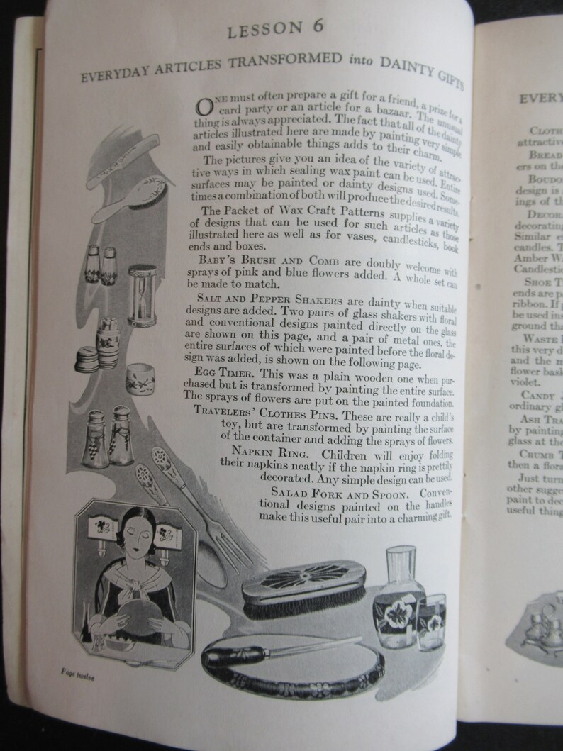 Vintage 1926 Dennison Sealing Wax Craft Booklet Antique - Etsy