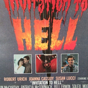 1980s Invitation to Hell Horror Movie Poster, Vintage, Robert Urich ...