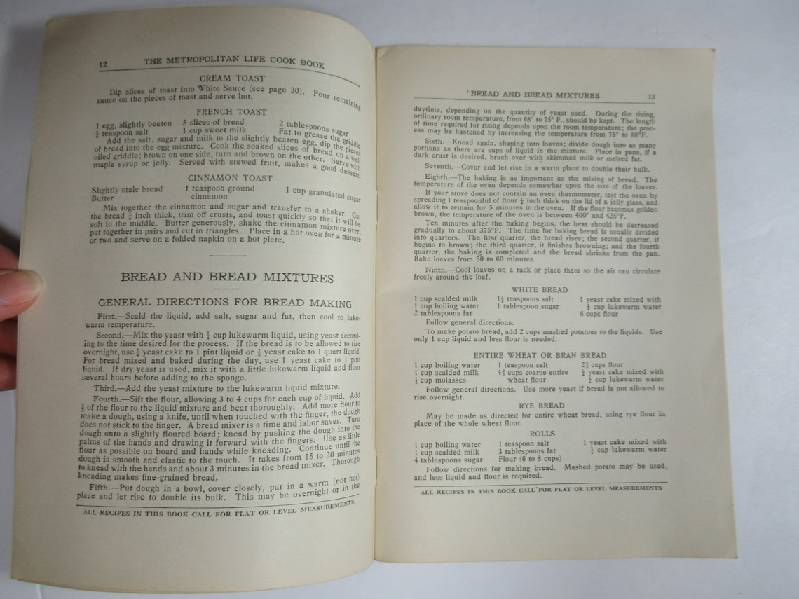Metropolitan Cook Book Recipe Booklet Vintage Antique Life - Etsy