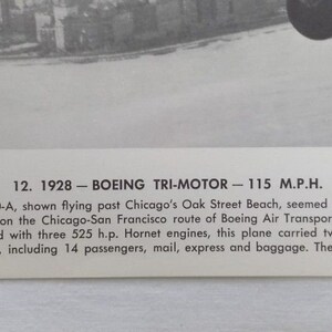 United Air Lines Boeing Tri Motor Airplane Print, 1928, Vintage - Etsy
