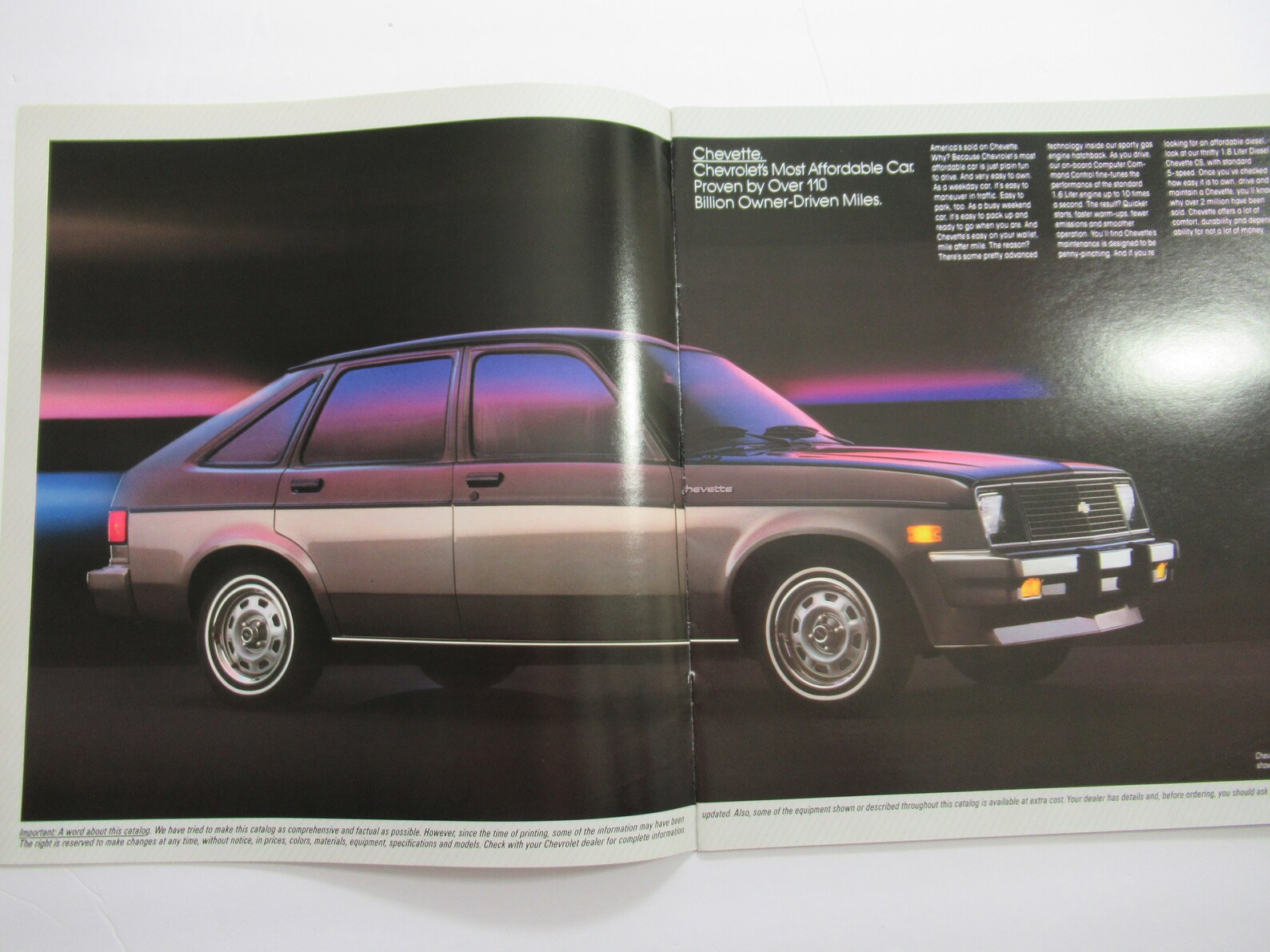 1984 Chevrolet Chevette Brochure, Vintage Chevy Advertising - Etsy