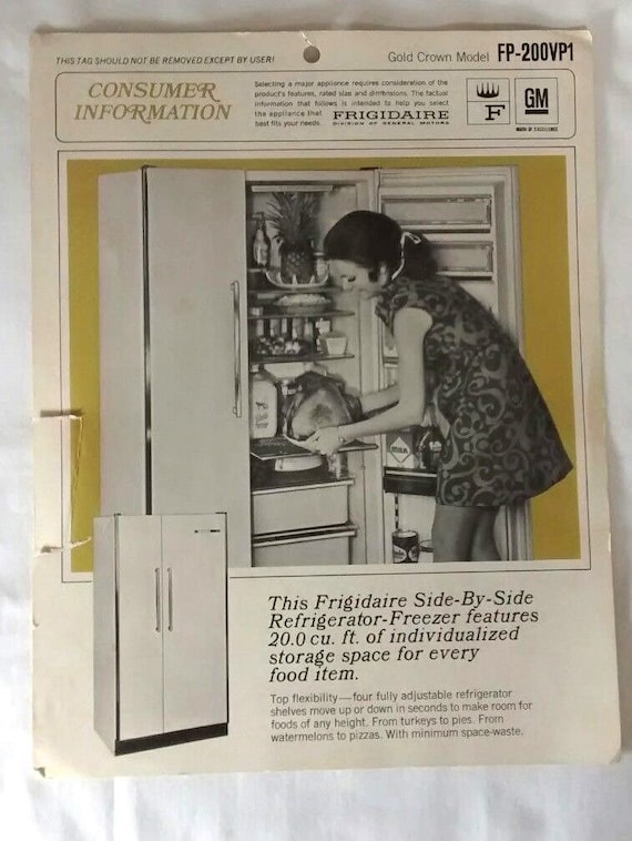 Memorabilia Art & Collectibles Paper Advertising Vintage Frigidaire ...
