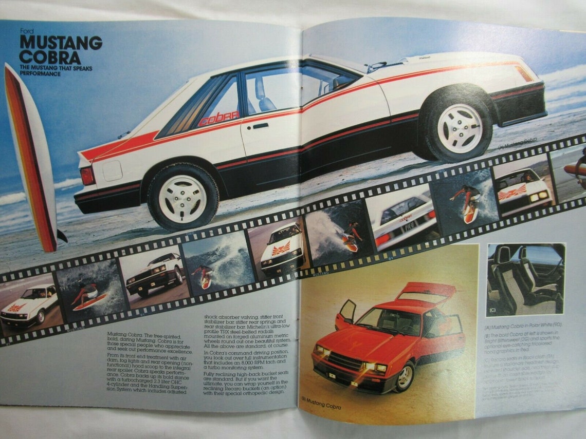 1981 Ford Mustang Car Brochure Sales Advertising Dealer | Etsy