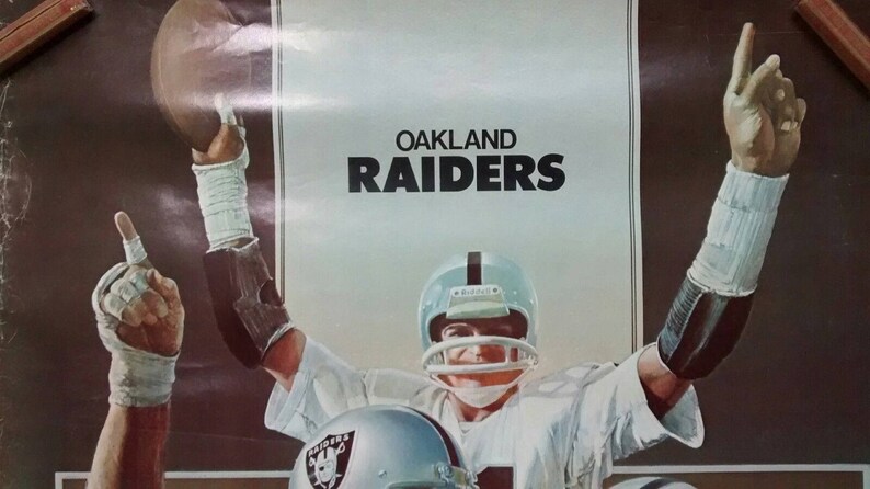 Vintage Original 1978 Oakland Raiders NFL Football Poster - Etsy