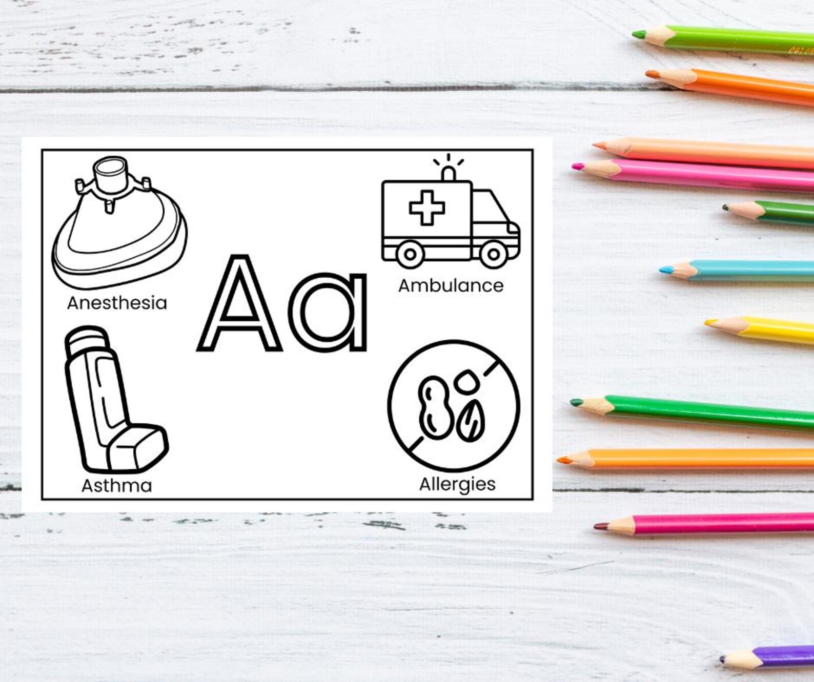 Coloring Pages for Kids, Coloring Pages, Medical Coloring Page, Medical ...