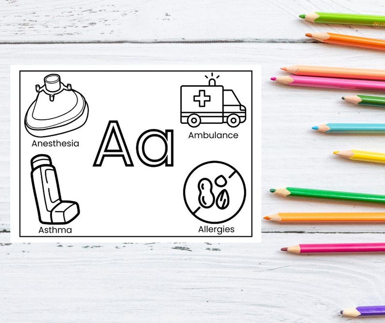 Coloring Pages for Kids, Coloring Pages, Medical Coloring Page, Medical ...