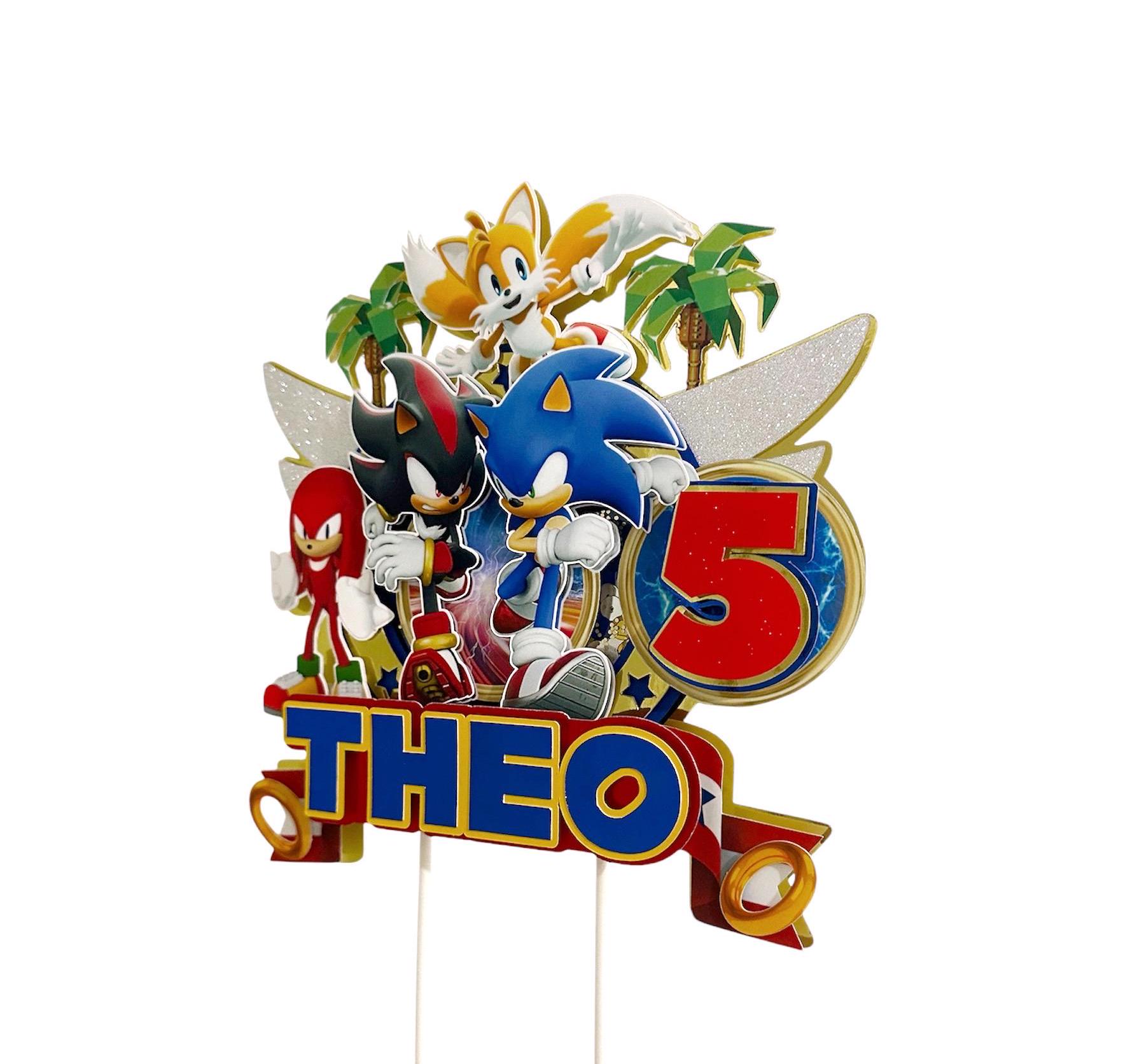 Shadow Hedgehog Cake Topper. Sonic and Shadow Shaker Cake Topper With ...