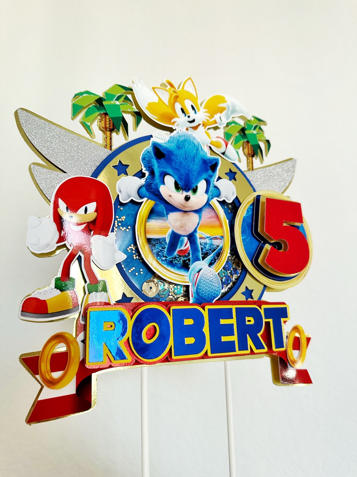 Sonic Cake Topper. Sonic Hedgehog Cake Topper. Sonic Shaker - Etsy ...