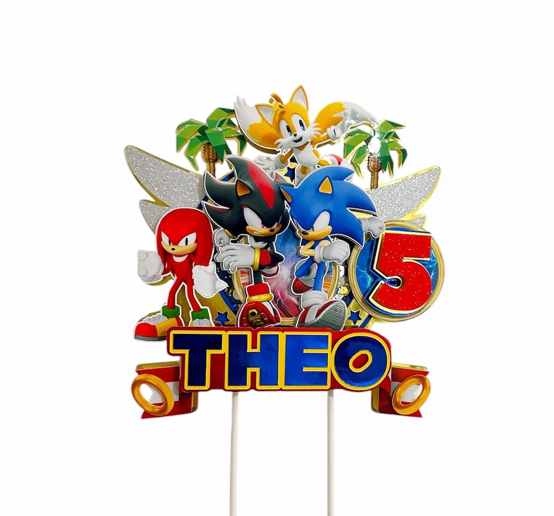 Shadow Hedgehog Cake Topper. Sonic and Shadow Shaker Cake Topper With ...