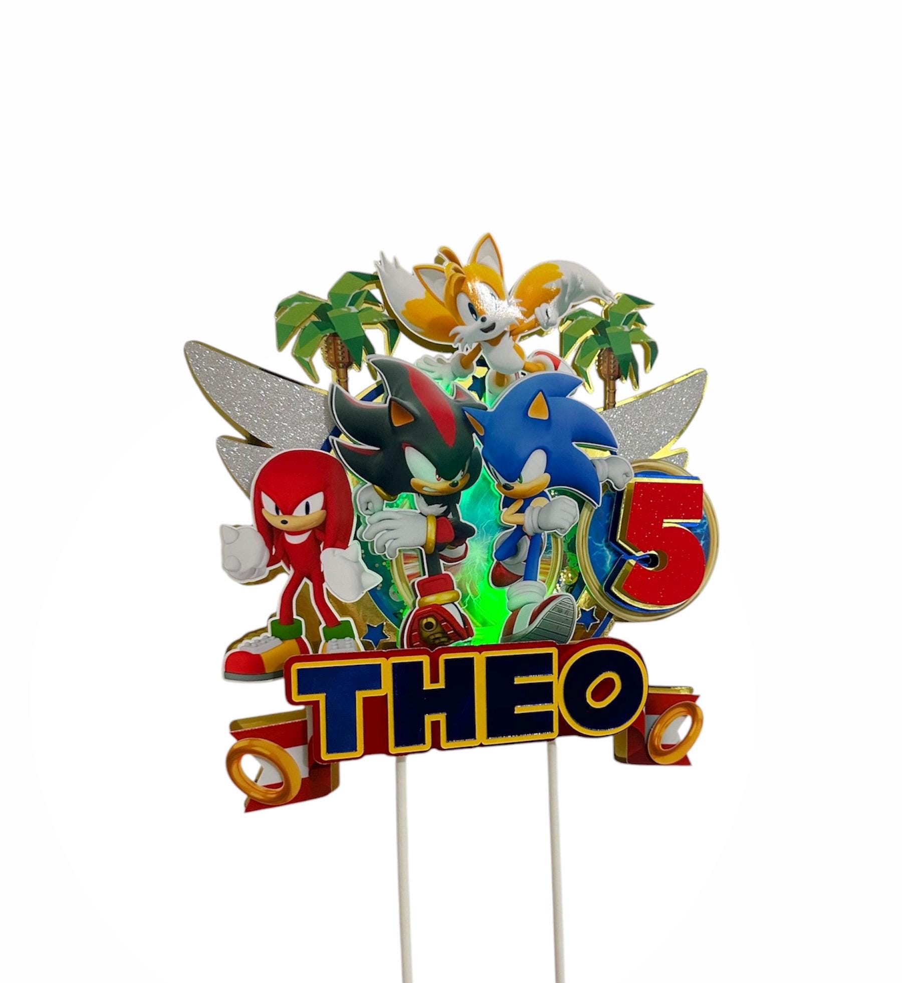 Shadow Hedgehog Cake Topper. Sonic and Shadow Shaker Cake Topper With ...