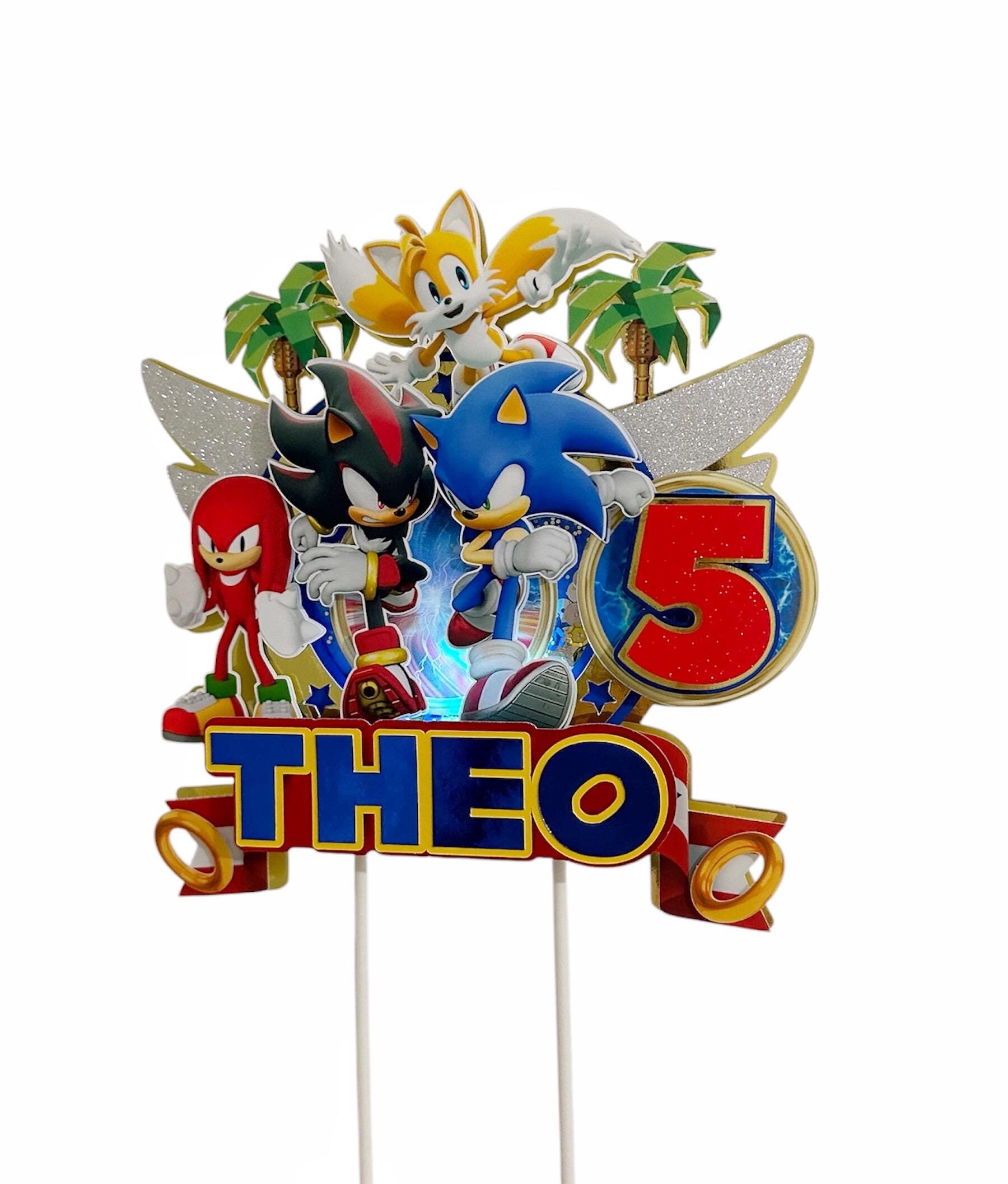 Shadow Hedgehog Cake Topper. Sonic and Shadow Shaker Cake Topper With ...