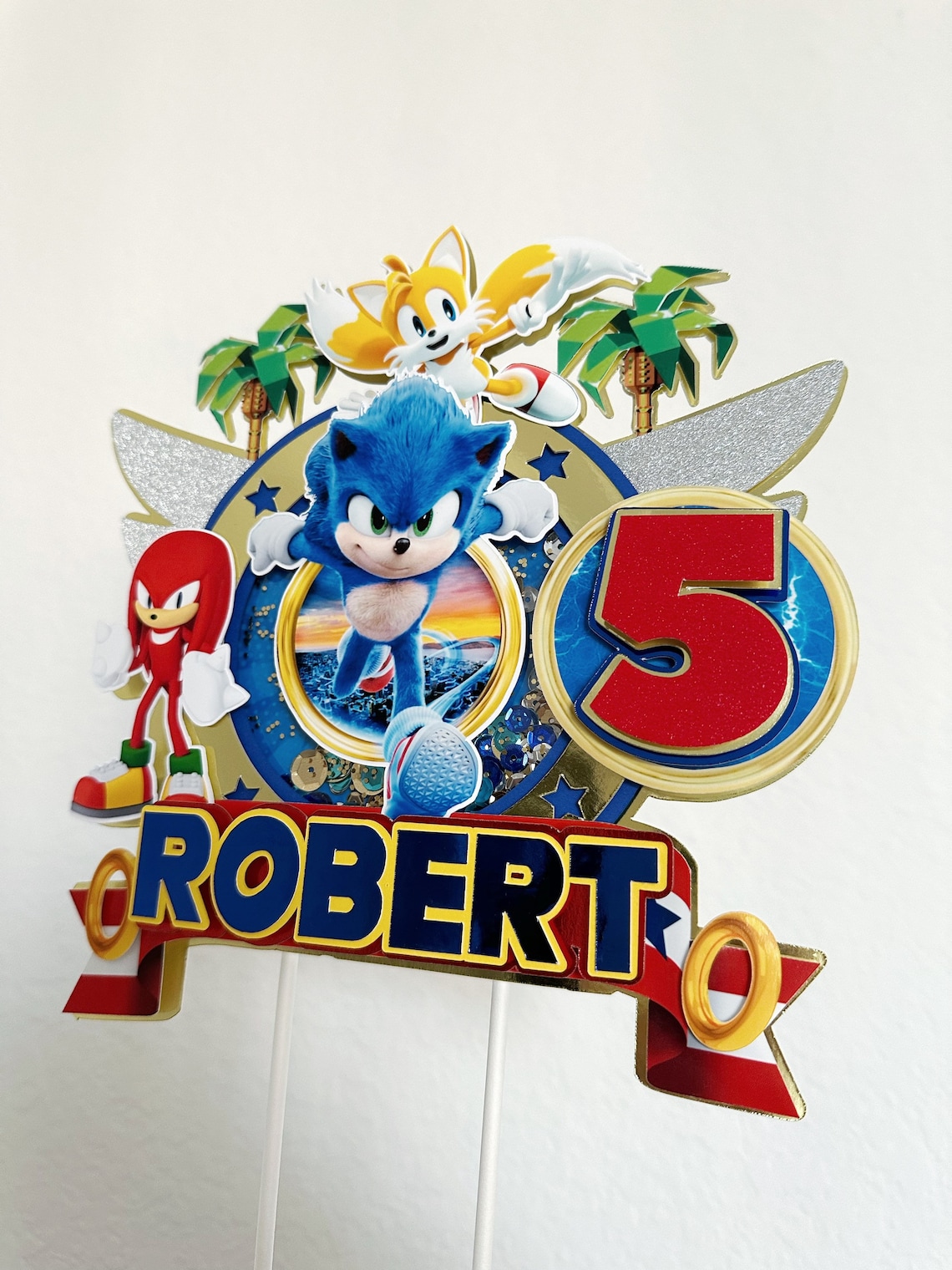 Sonic Cake Topper. Sonic Hedgehog Cake Topper. Sonic Shaker - Etsy ...