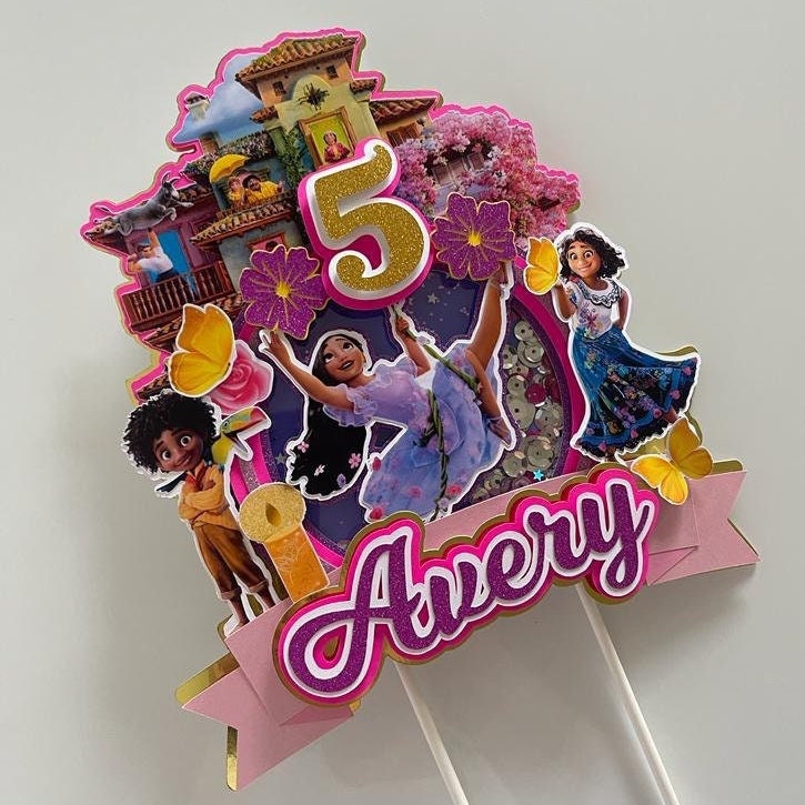 Encanto Cake Topper With Light. Encanto Shaker Cake Topper. - Etsy