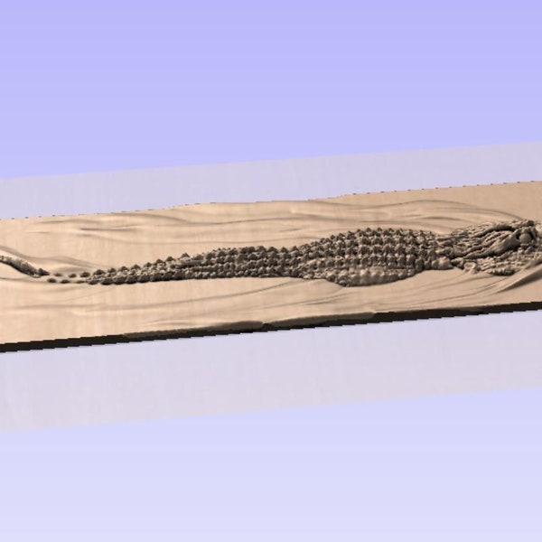 Alligator Swimming Stl File - Etsy