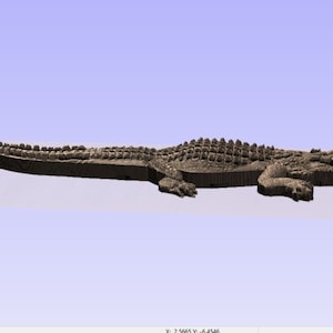 Floating Alligator Charcuterie Board 3D STL Model for Epoxy Table - Etsy