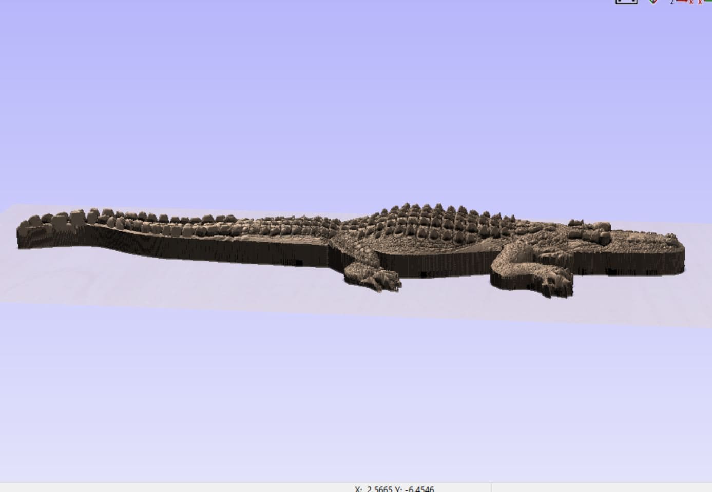 Floating Alligator STL Model for Epoxy Table - Etsy