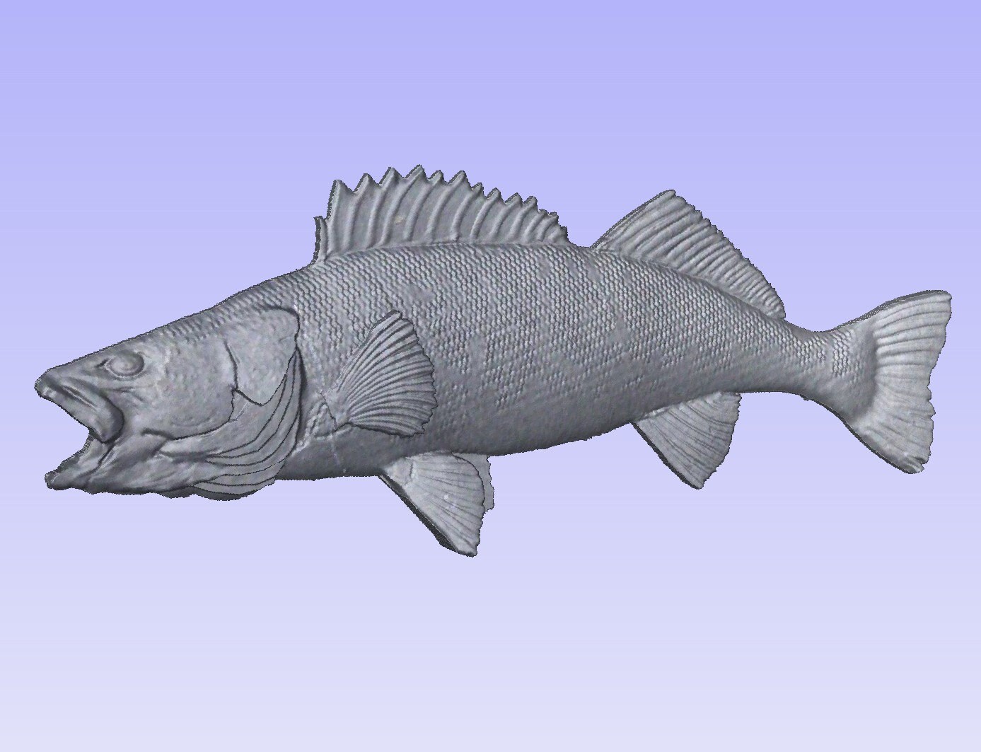 Walleye STL File, CNC Carving Model (digital Download) - Etsy