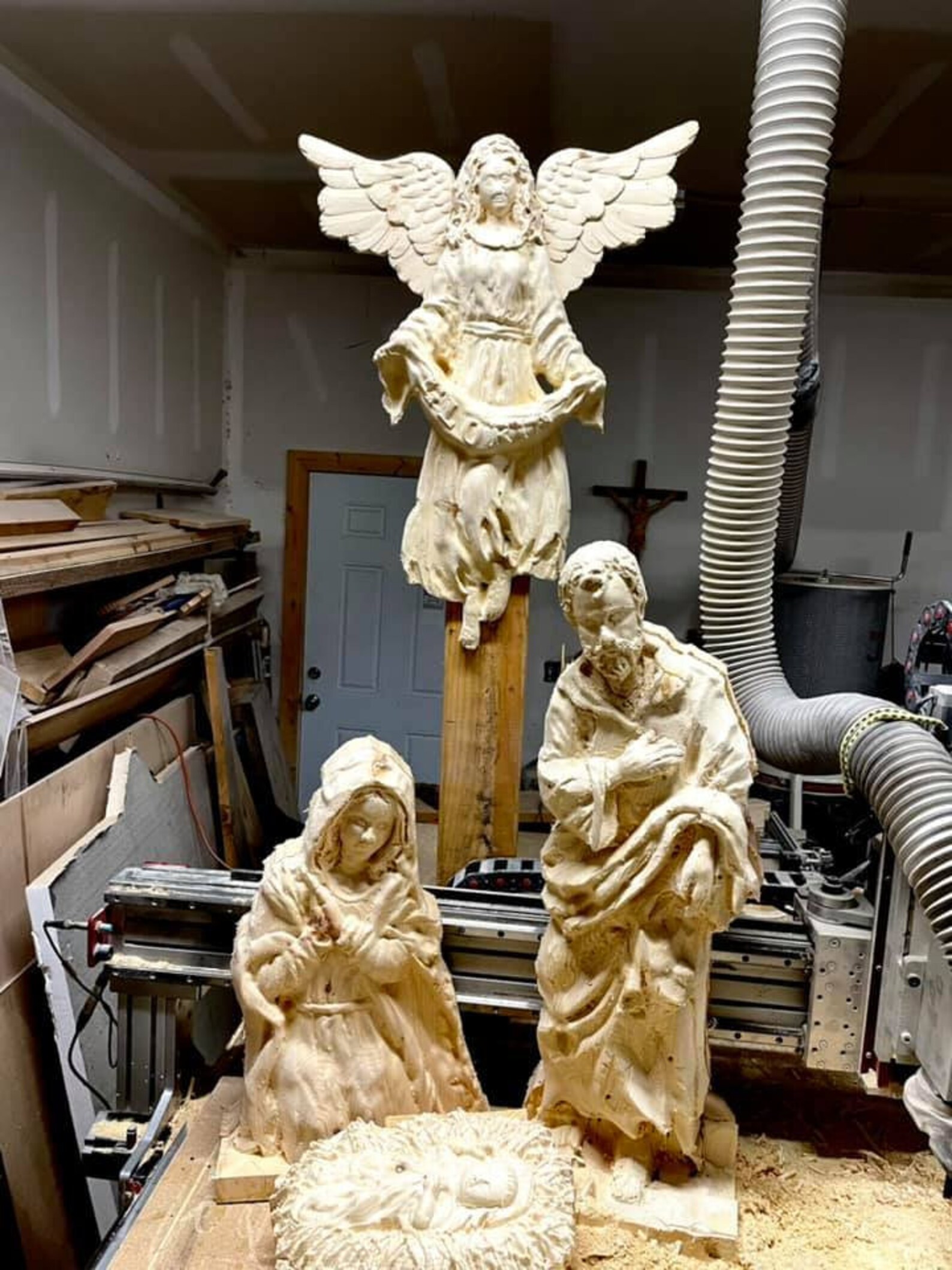 Mary Nativity 3D Model STL File for CNC - Etsy