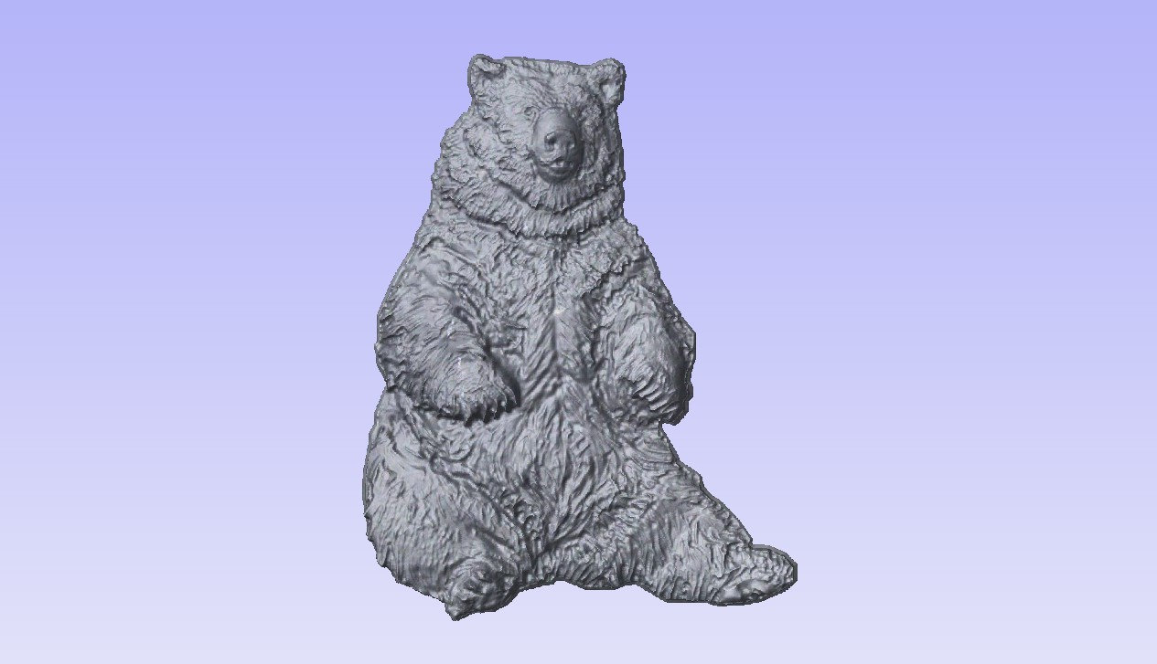 Fat Grizzly Bear Sitting STL 3d Digital File for Your CNC - Etsy UK