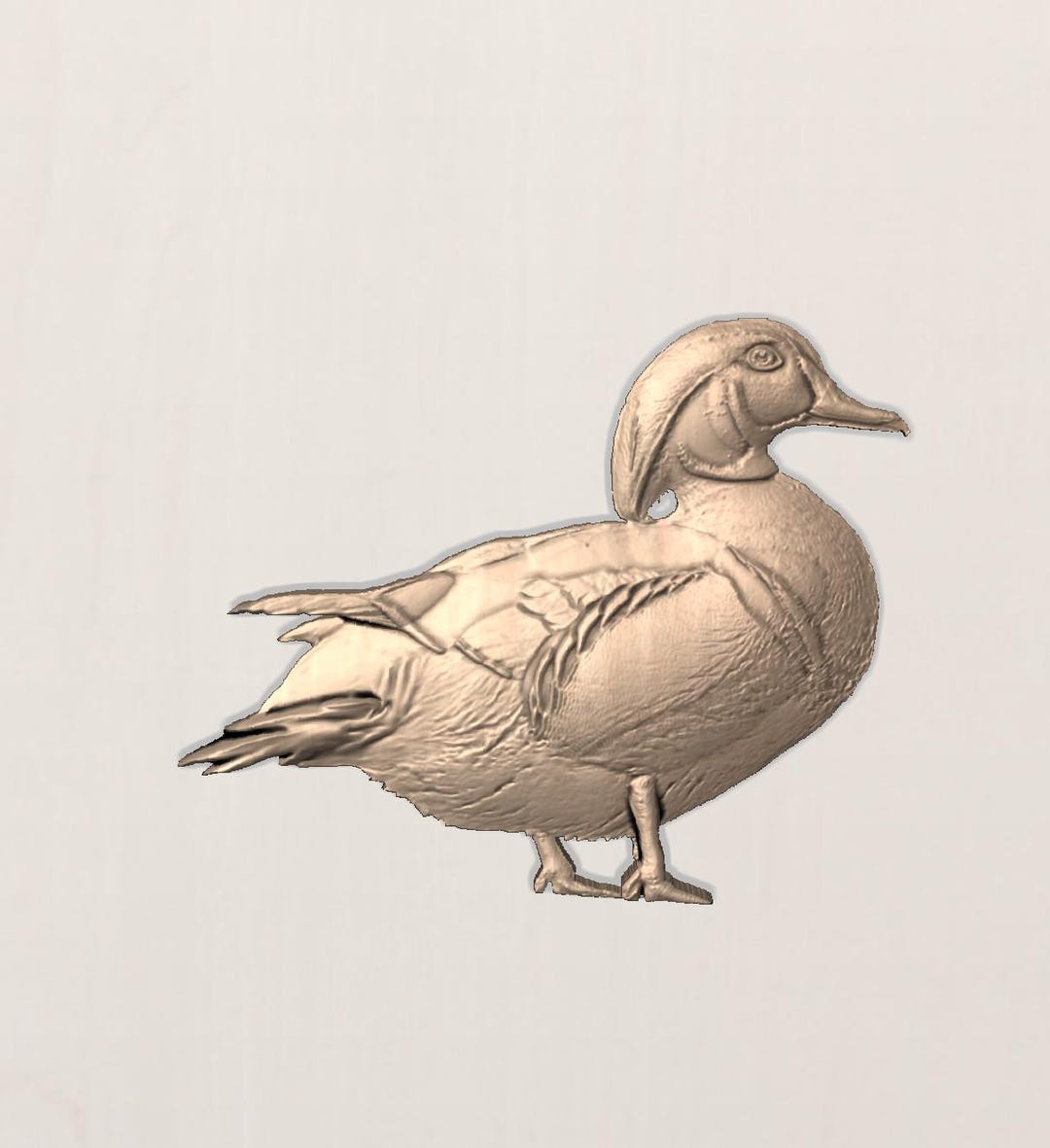 Wood Duck Drake 3D Model STL File for CNC - Etsy