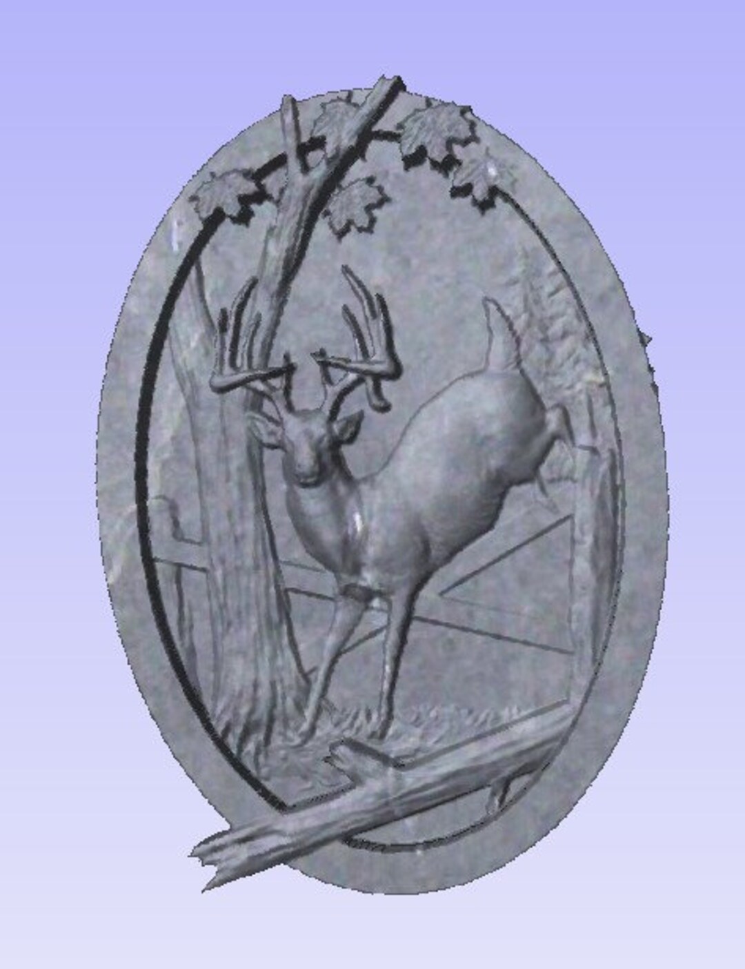 White Tail Buck Stl, Cnc Buck Stl, Deer Stl, Cnc Deer, Cnc Buck, Cnc ...