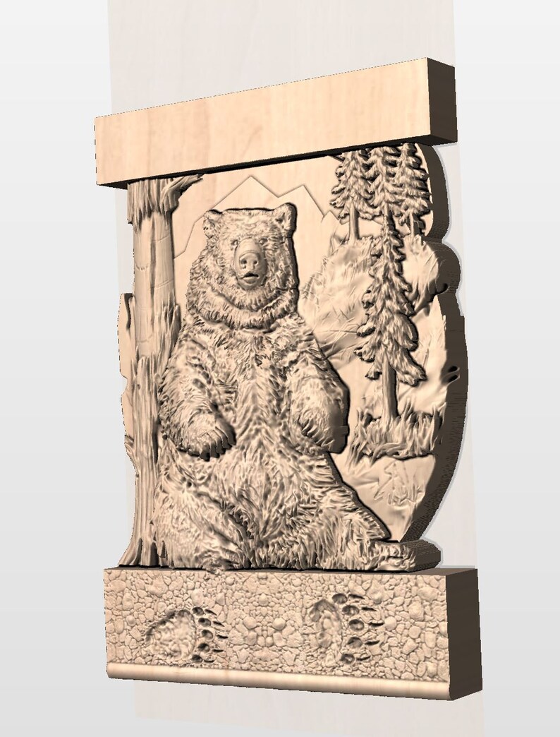 Bear Table 3D CNC, Grizzly Alaskan Design (STL Files) - Etsy Canada