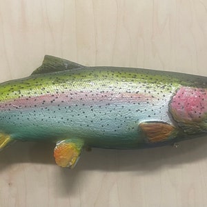 Rainbow Trout 2 Sided Stl, 3d Trout Stl, Fishing Stl, Rainbow Trout ...