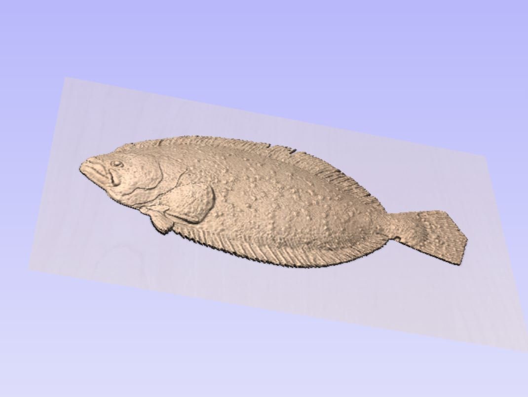 Flounder 3D Model for CNC Machining (STL File) - Etsy