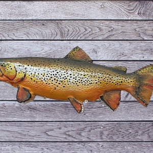 Flyfishing Trout Mirror Stl, 3d Trout Stl, Fishing Stl, Brown Trout ...