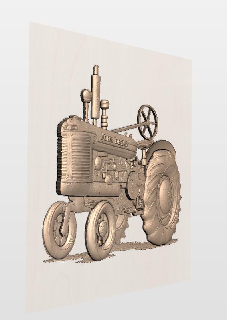 Antique Tractor STL File, 3D CNC Carving - Etsy