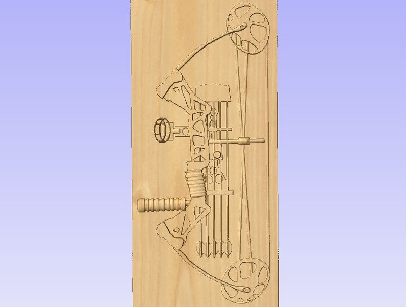 Compound Hunting Bow 3 D Model for CNC - Etsy