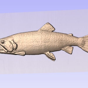 Brook Trout Stl, 3D Trout, Trout Stl, Fishing Stl, Brook Trout Model - Etsy