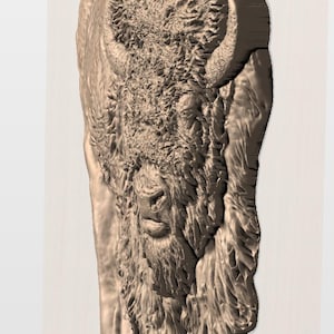 Bison 3d Stl File, Buffalo, Bison for Cnc - Etsy