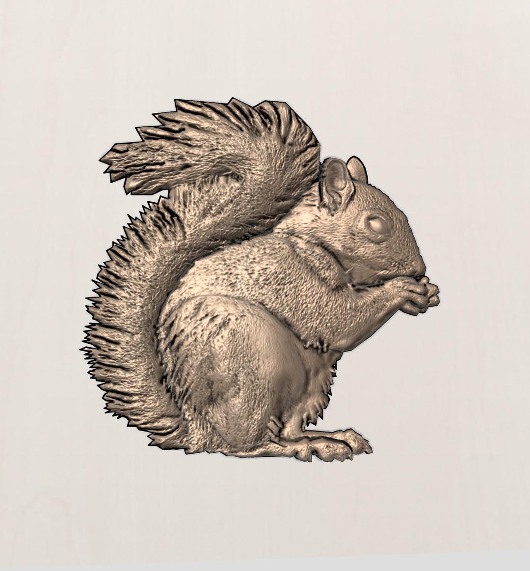 Squirrel Digital Model, 3D Squirrels, Squirrel Stl Model for Cnc - Etsy