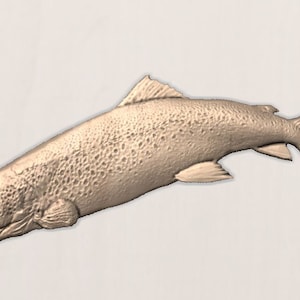 Carved Trout, Custom Carved From Client's Photo - Etsy