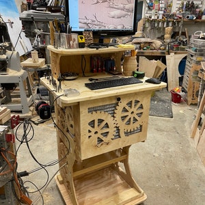 CNC Rolling Workstation for Desk Top PC - Etsy