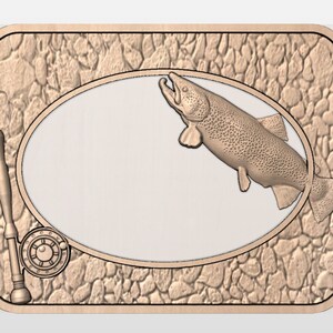 Flyfishing Trout Mirror Stl, 3d Trout Stl, Fishing Stl, Brown Trout ...